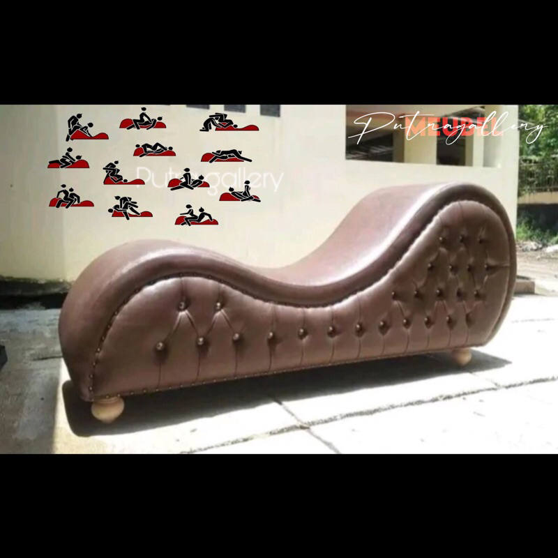 Jual Kursi Sofa Tantra Kamasutra Pasutri - Brown Oscar | Shopee Indonesia
