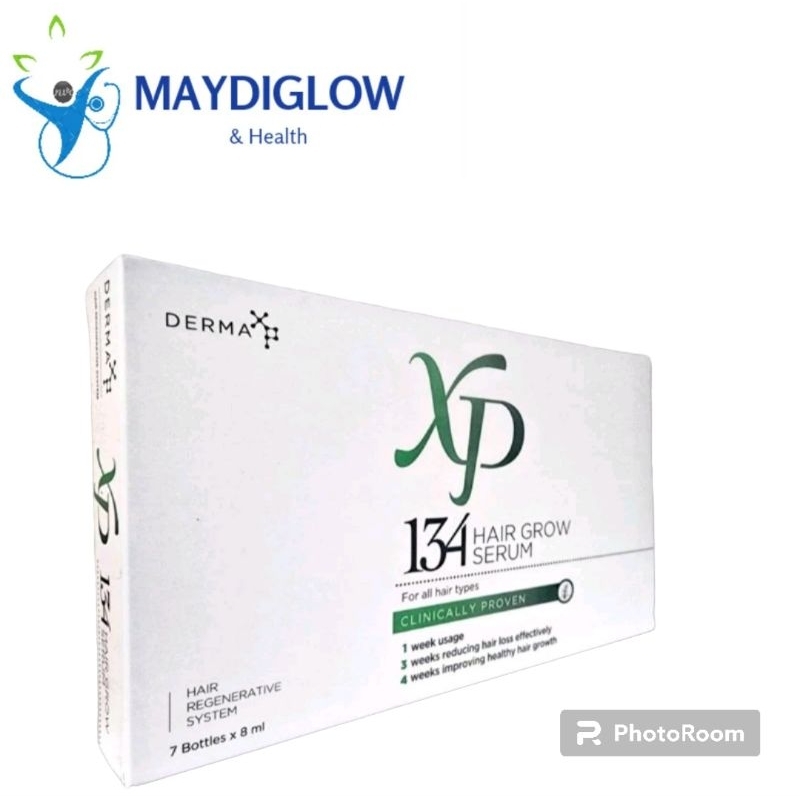 Jual DERMA XP 134 HAIR GROW SERUM Box isi 7 vial | Shopee Indonesia