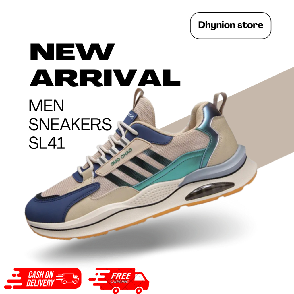 Jual Sepatu Sneakers Lari Pria Kets Olahraga Kasual Running Shoes Sport ...