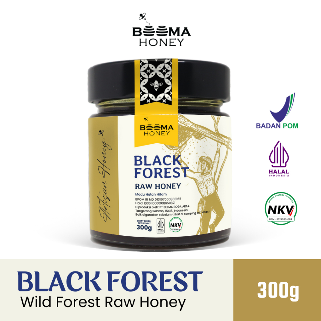 Jual Beema Honey - Madu Hutan Organik Black Forest Raw Honey - 300g | Shopee Indonesia