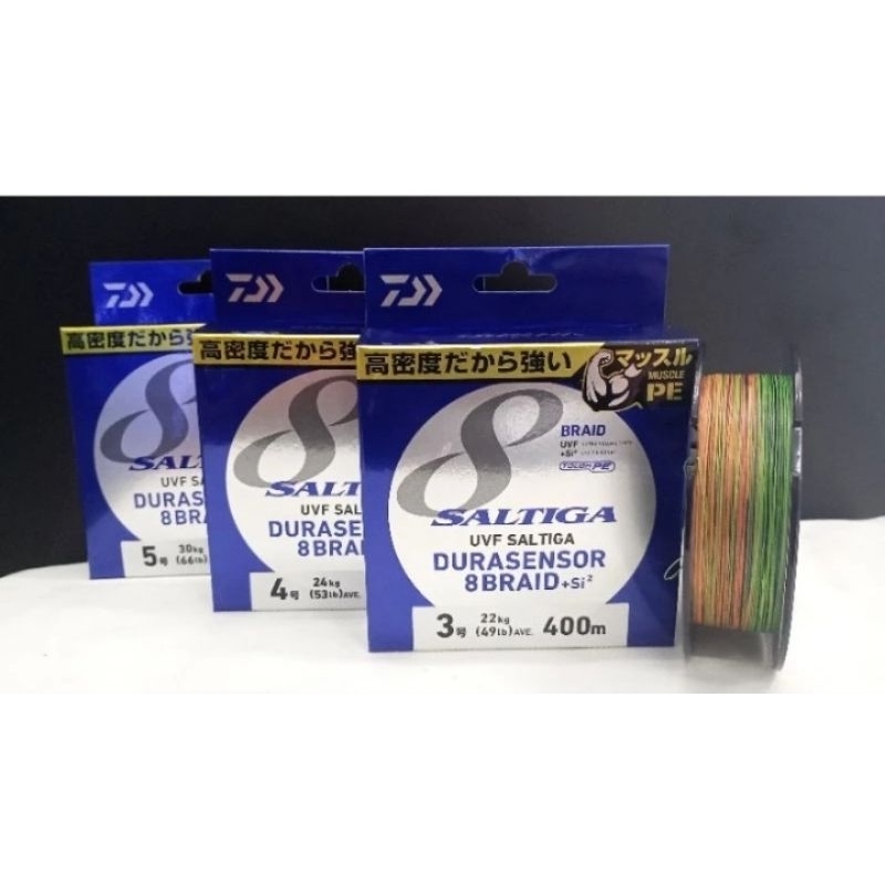 Jual Senar PE Daiwa Saltiga UVF Durasensor X8+SI2 400m Multicolour | PE 3 | PE 4 | PE 5 | Shopee ...