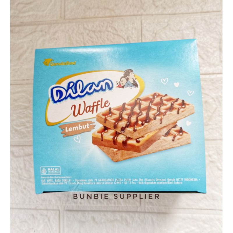 Jual DILAN WAFFLE CHOCOLATE 1 BOX ISI 12PCS (BOX) / Dilan Waffel Coklat ...