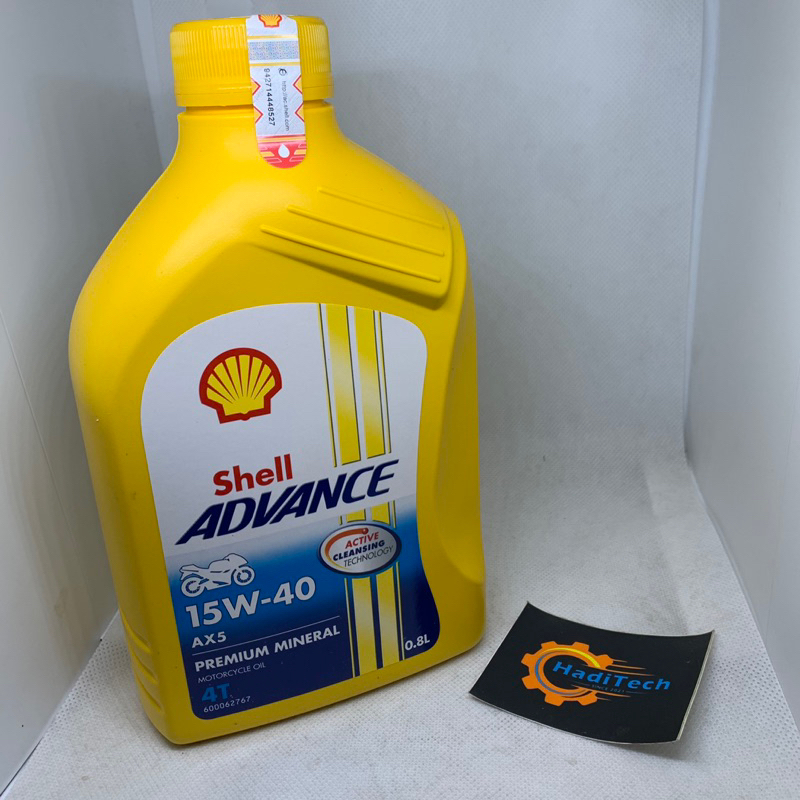 Jual Oli Shell Advance 4T AX5 0,8 L 15W-40 Original untuk Motor Cub ...