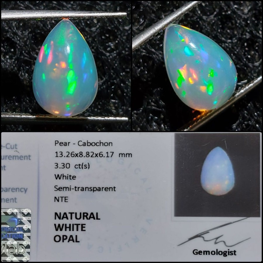 Jual Natural Opal Kalimaya Jarong Kristal Multi Color Rainbow Good ...