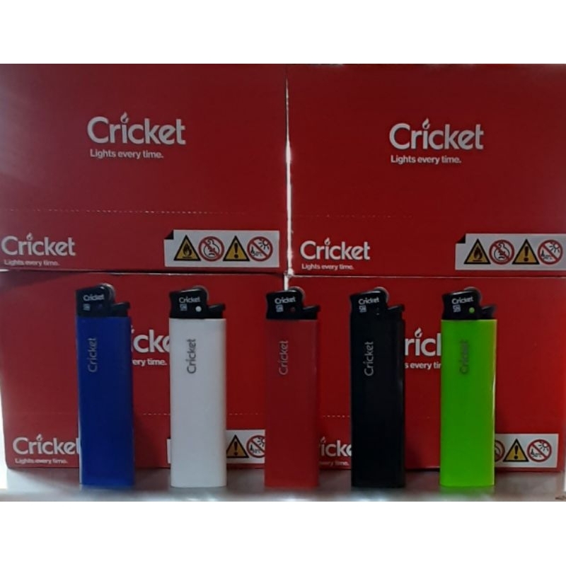 Jual Korek Api Cricket Original Seri Polos Dengan Logo CRICKET Dijual ...