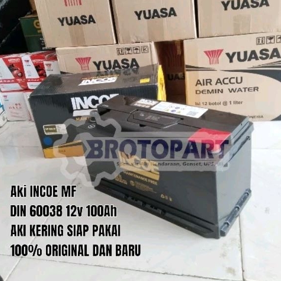 Jual Aki Mobil INCOE DIN 60038 MF 12v 100Ah Accu Kering Siap Pakai ...