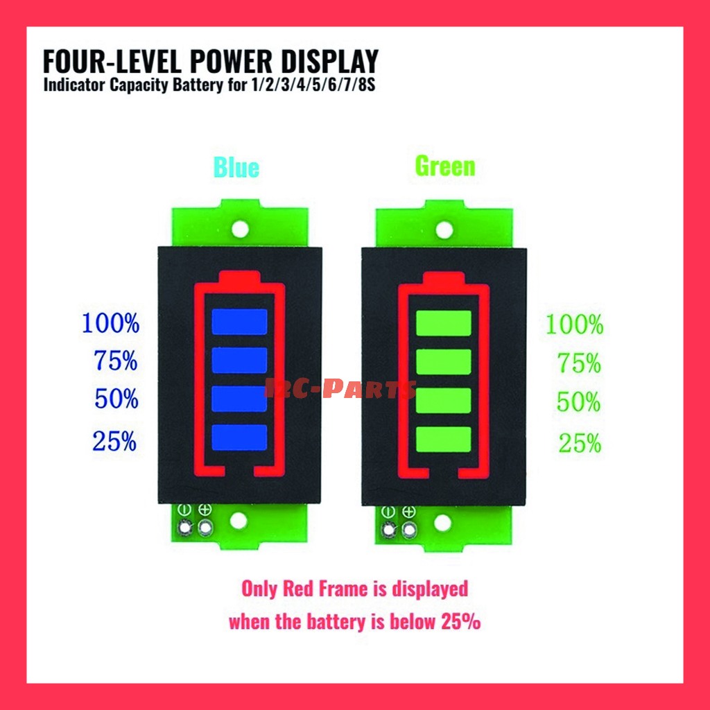 Jual Indikator Kapasitas Baterai Lithium Display Indicator Battery ...