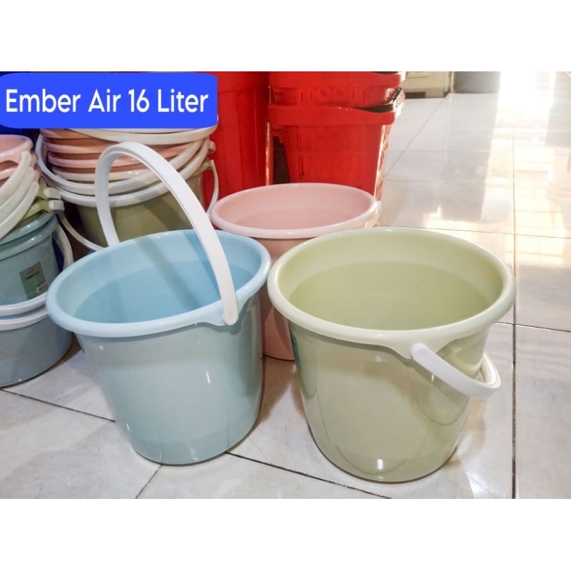 Jual Ember Air 16 Liter Tanpa Tutup Ember Air Plastik 802 | Shopee ...