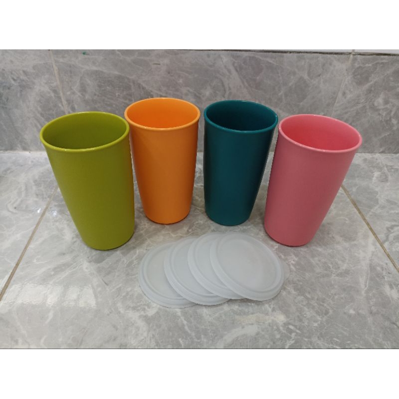 Jual Outdoor tumbler set 4PC + seal / gelas tupperware | Shopee Indonesia