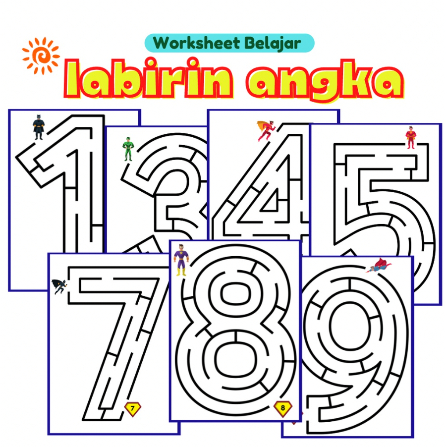Jual Worksheet Anak Aktivitas Anak TK PAUD BALITA 2 3 4 5 6 Tahun Laki ...