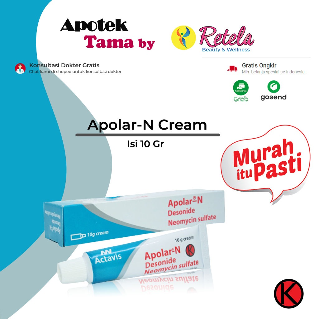 Jual Apolar-N Cream 10 Gr/ Psoriasis / Dermatitis / Infeksi Kulit | Shopee Indonesia