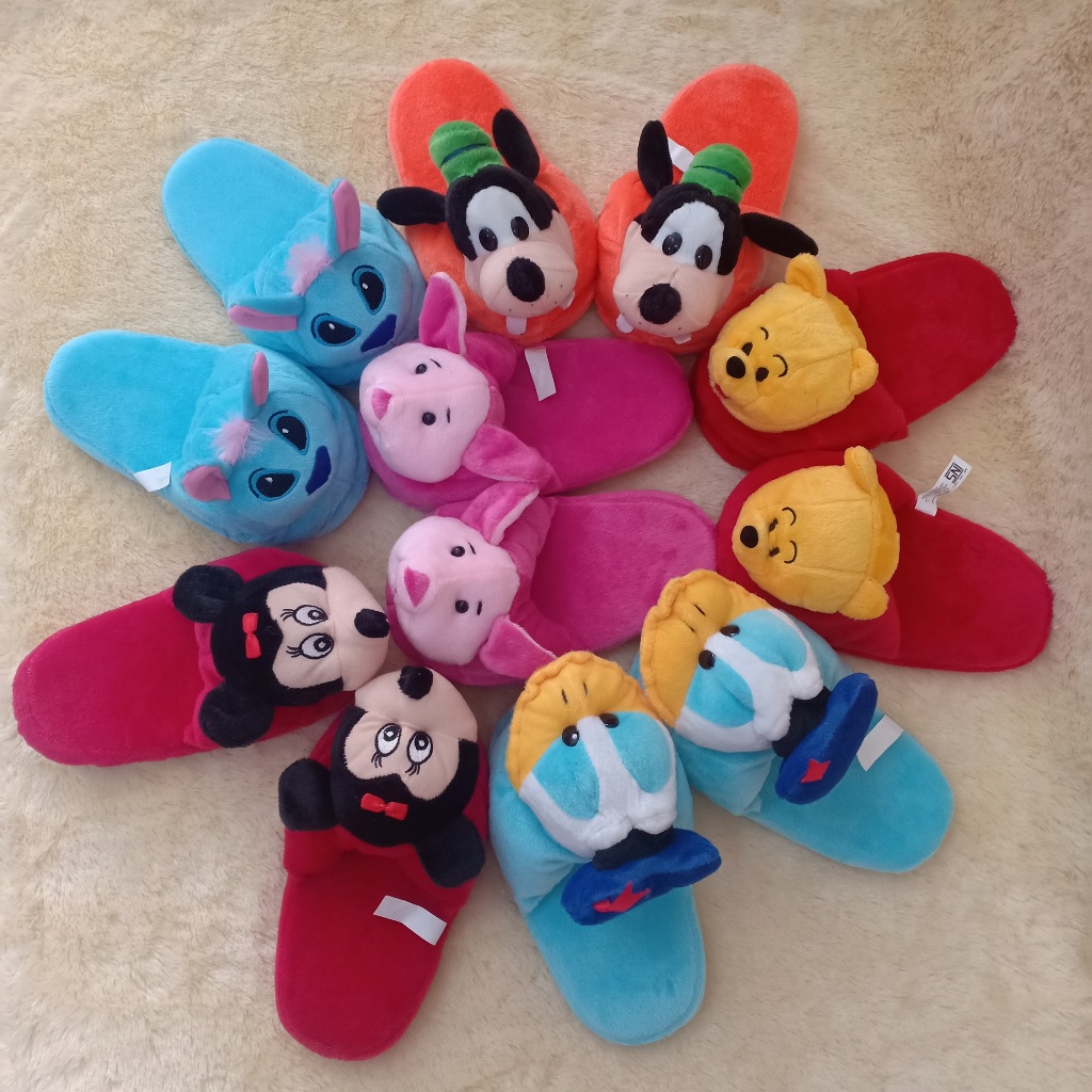 Jual DREAMTOYS96 Sandal kepala boneka lucu sandal kamar sandal anak ...