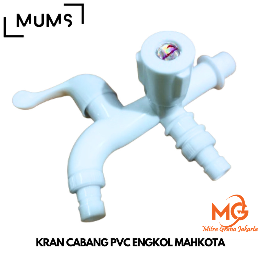 Jual DASHAYU Keran Kran Tembok Shower Cabang 2 Plastik PVC Baling ...