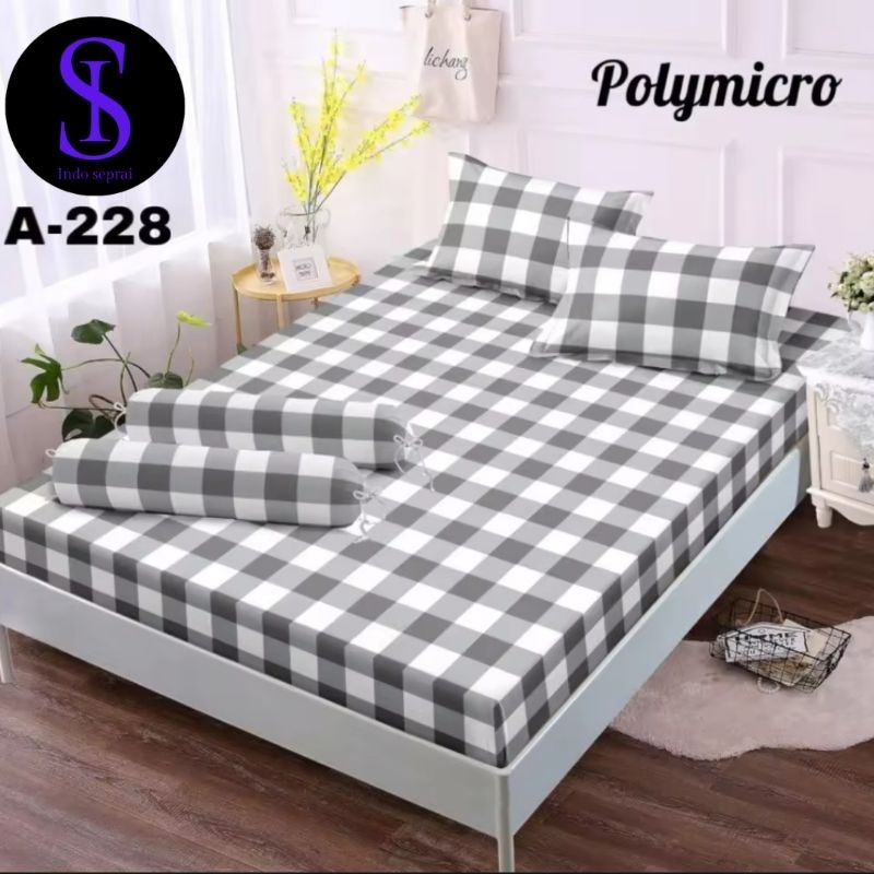 Jual sarung kasur busa motif kotak aesthetik ukuran no 1, no 2, no 3 ...