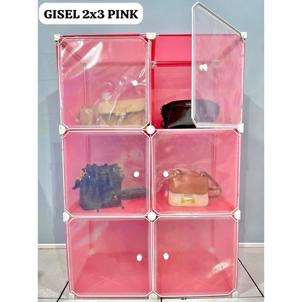 Jual GISEL - STELLA - RAK PENYIMPANAN TAS - LEMARI PLASTIK TAS - LEMARI ...