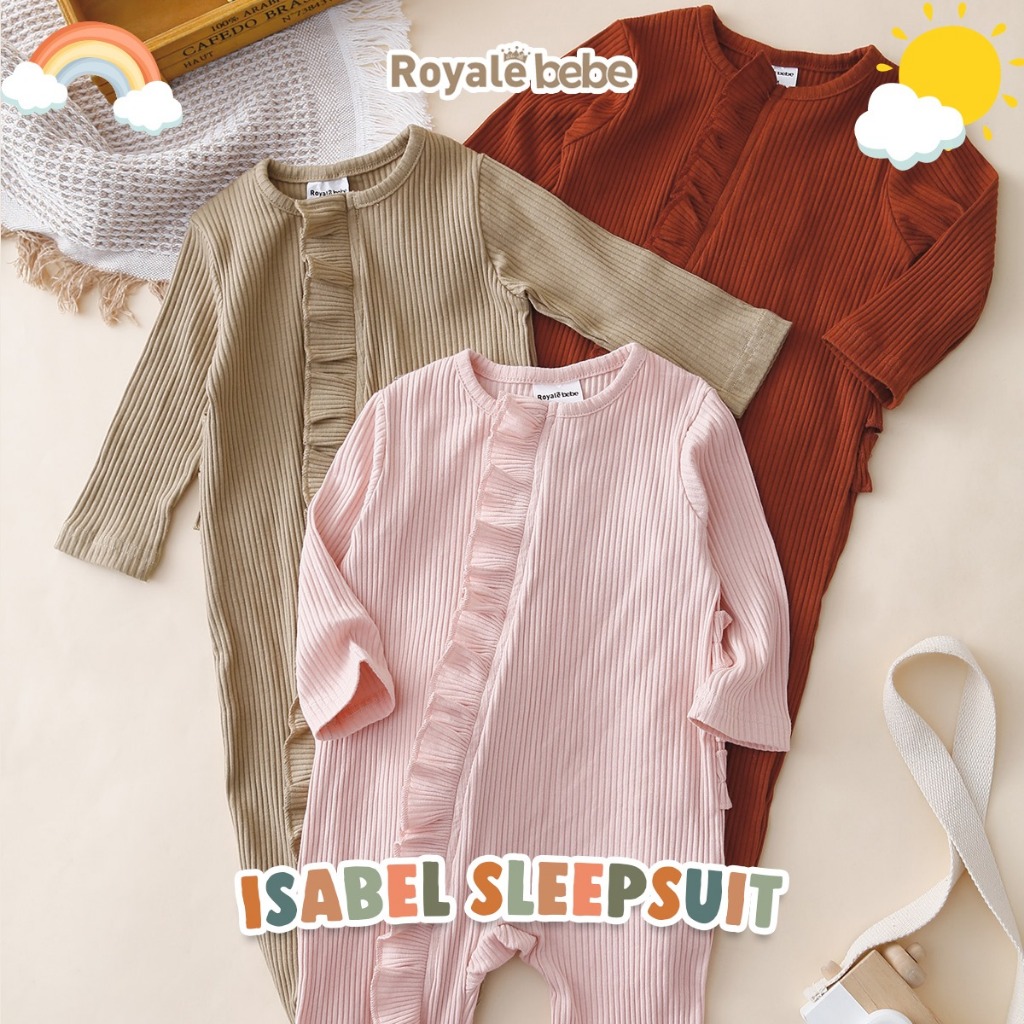 Jual Royale Bebe - Sleepsuit Bayi (Isabel Sleepsuit) | Shopee Indonesia