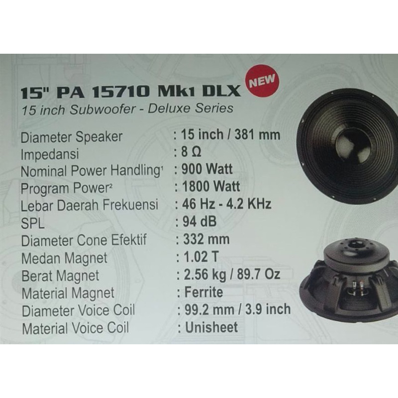 Jual Speaker Deluxe 15in 15710 by ACR | Shopee Indonesia