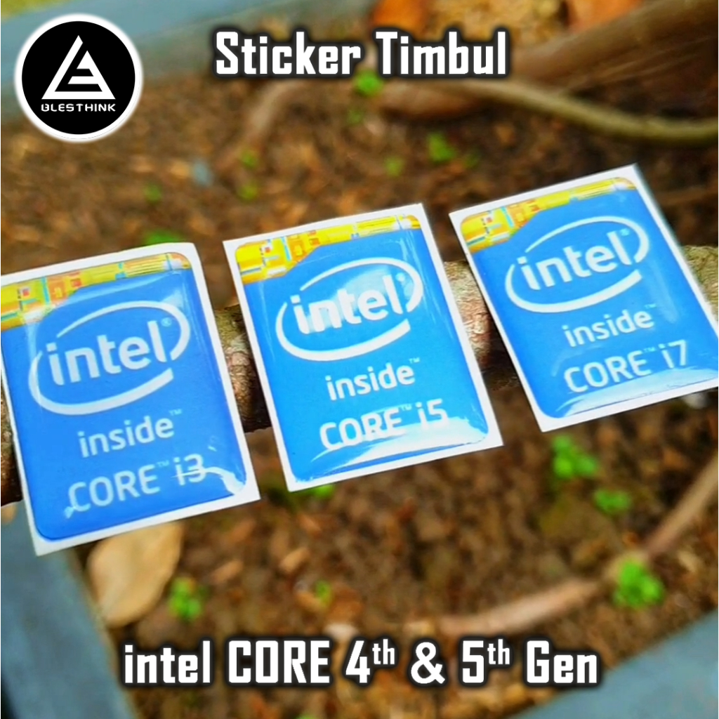 Jual Stiker Timbul Emblem intel Core i3 i5 i7 Gen 4 Gen 5 | Shopee ...