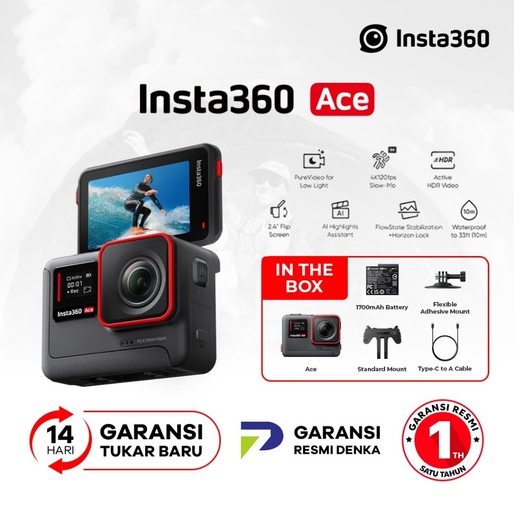 Jual Insta360 Ace Pro 8K UHD Action Camera With Leica Co-engineered ...
