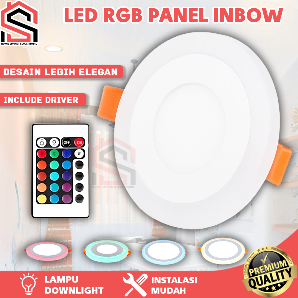 Jual Lampu Downlight LED Inbow 2 Warna Putih dan Aneka Warna RGB ...