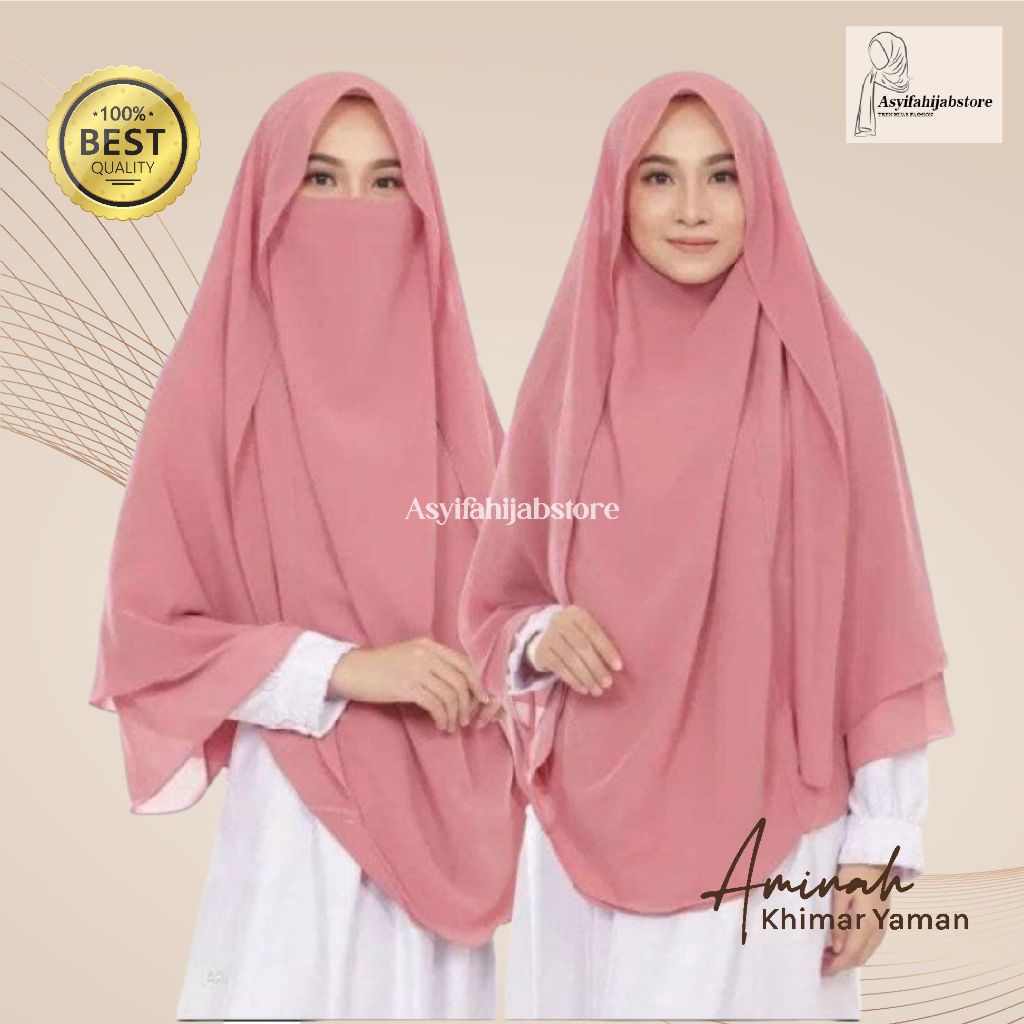 Jual Hijab Bergo Cadar 2 Layer Bahan Cerutty Babydoll French Khimar Niqab Yaman By ...