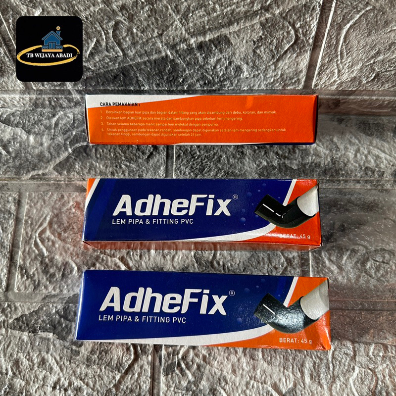 Jual LEM PIPA ADHEFIX 45g -LEM PVC LEM PARALON-LEM ADHEFIX ODOL ...
