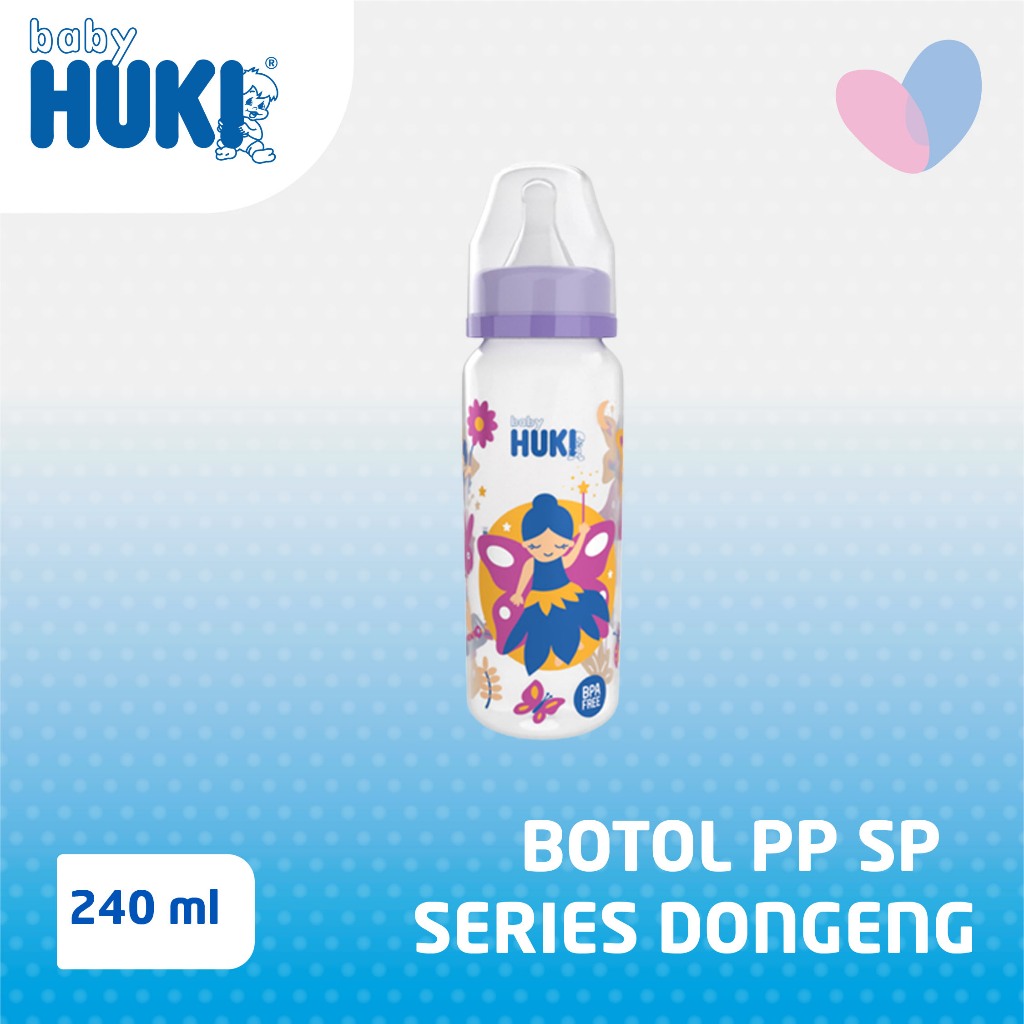 Jual HUKI Baby Bottle Animal Spongebob Series 60 mL 120 mL 240 mL | botol dot minum susu bayi ...
