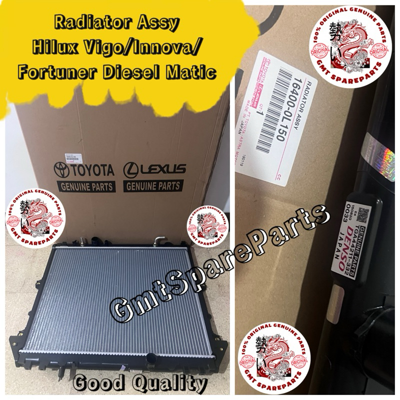 Jual Radiator Assy Hilux Vigo/Innova/Fortuner Diesel Matic Toyota ...