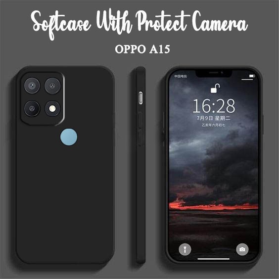 Jual Softcase Lentur Polos Camera Protect For OPPO A15 OPPO A15S - Case ...