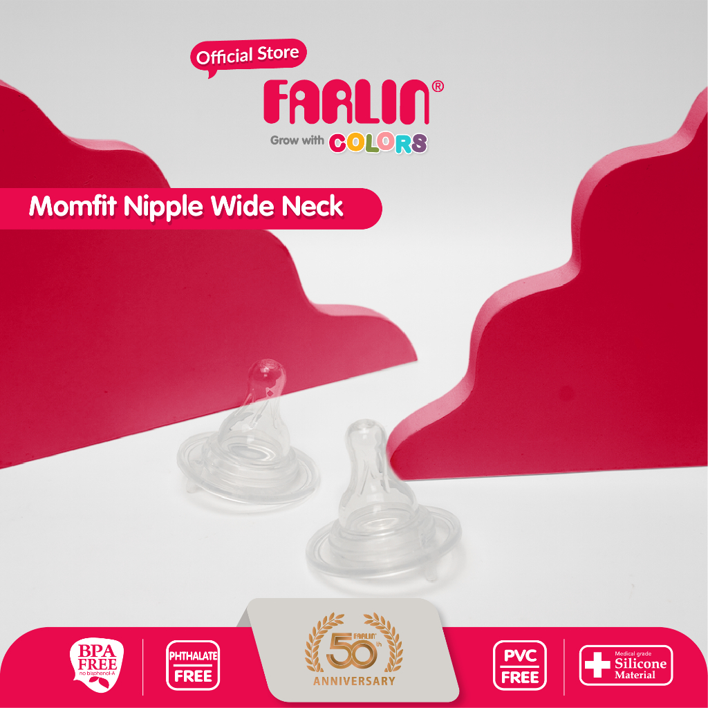 Jual Farlin MomFit Nipple Wide Neck - Dot Botol Susu Bayi | Shopee ...