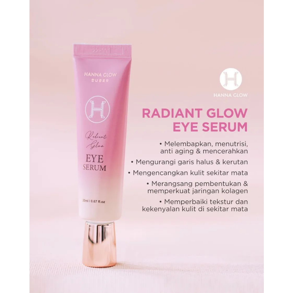 Jual HANNA GLOW / EYE SERUM RADIANT GLOW / SERUM MATA | Shopee Indonesia