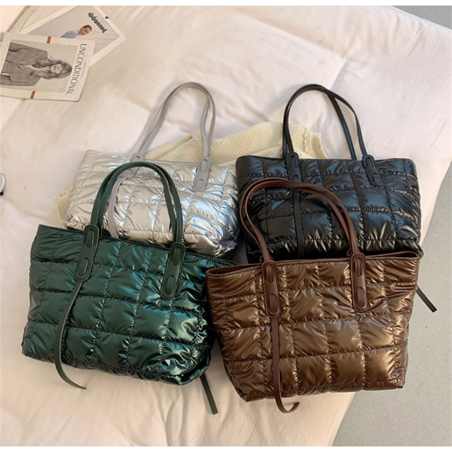 Jual PROMO SALE - [ TAS PUFFY ] TAS TOTE BAG WANITA TERBARU MOTIF POLOS ...