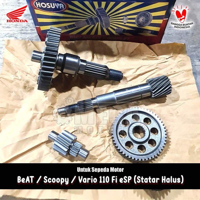 Jual Gear Gigi Mesin Rasio Gardan Komplit SET Honda BeAT Pop Street ...