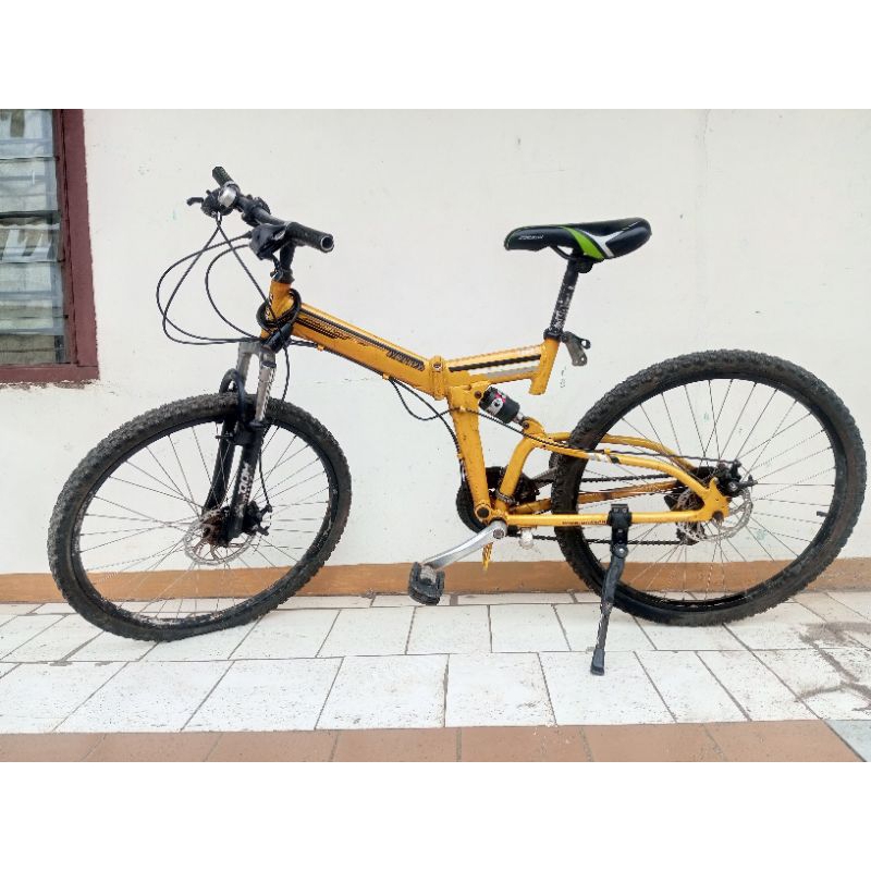 Jual sepeda gunung lipat MTB merk United Quest 26" full suspension ...