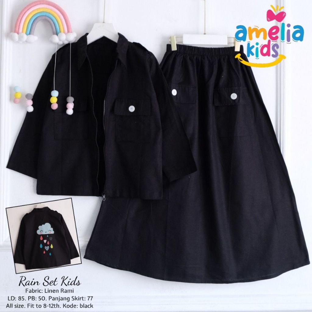 Jual (SETCEL ANAK KATUN LINEN RAMI PREMIUM ) LINSY SET KIDS BY AMELIA ...