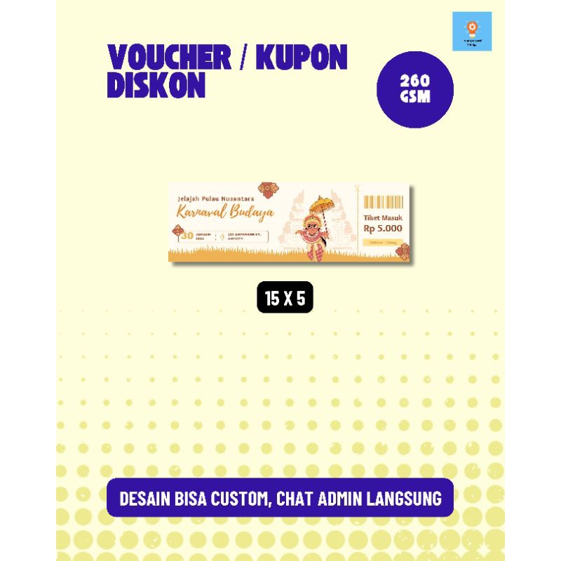 Jual Cetak Tiket Art Paper 150 gsm | Shopee Indonesia