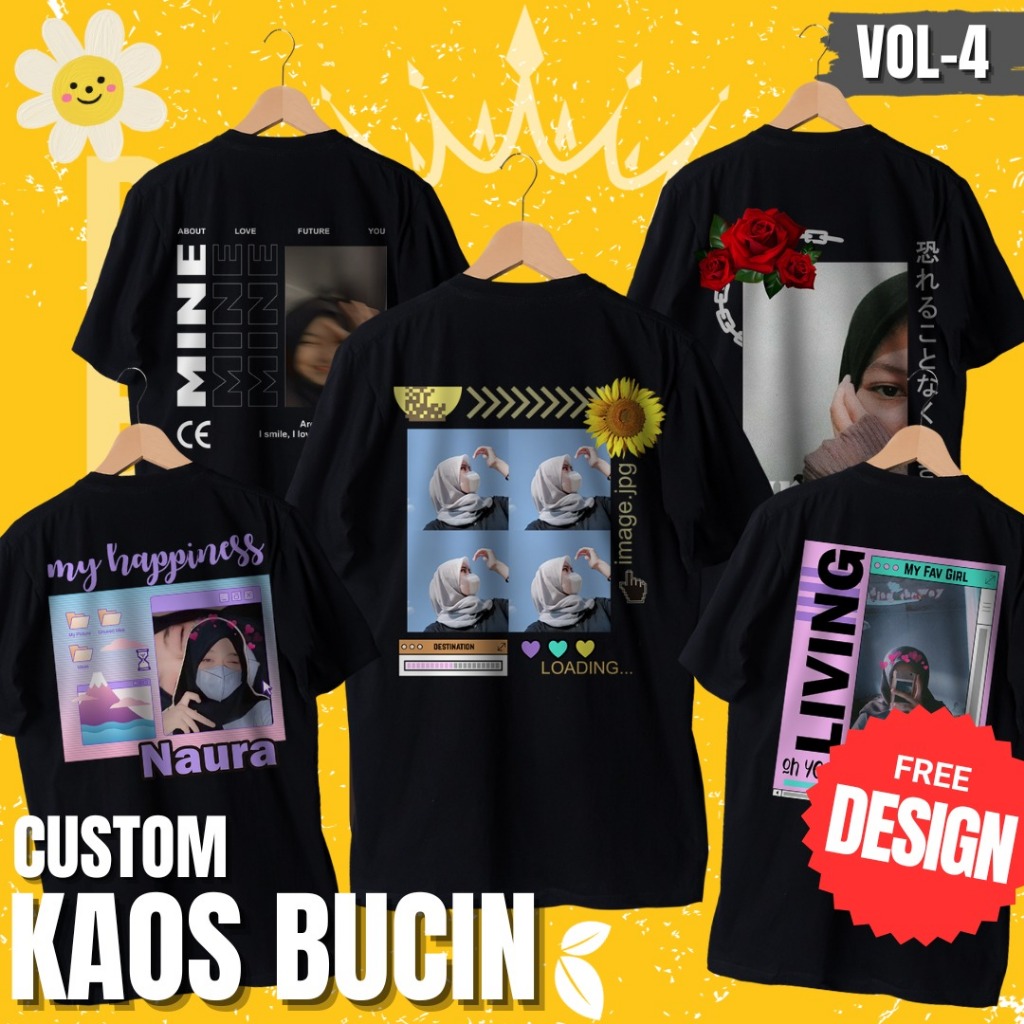 Jual KAOS FOTO STREETWEAR CUSTOM FOTO PACAR VOL 4 | Shopee Indonesia