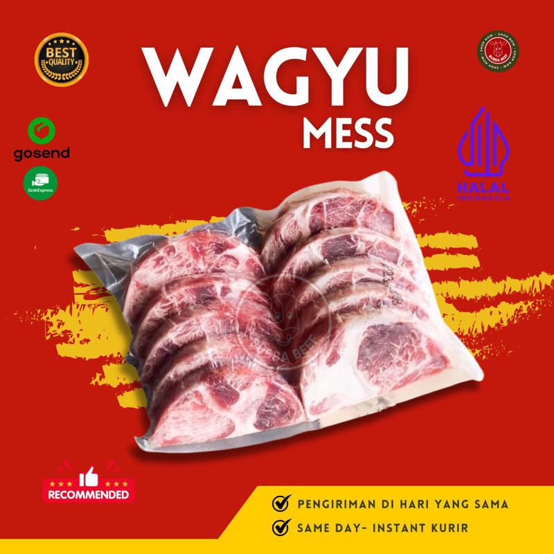 Jual (BISA INSTANT) Beef Wagyu Steak Karubi 1kg | Wagyu Mess Meltik ...