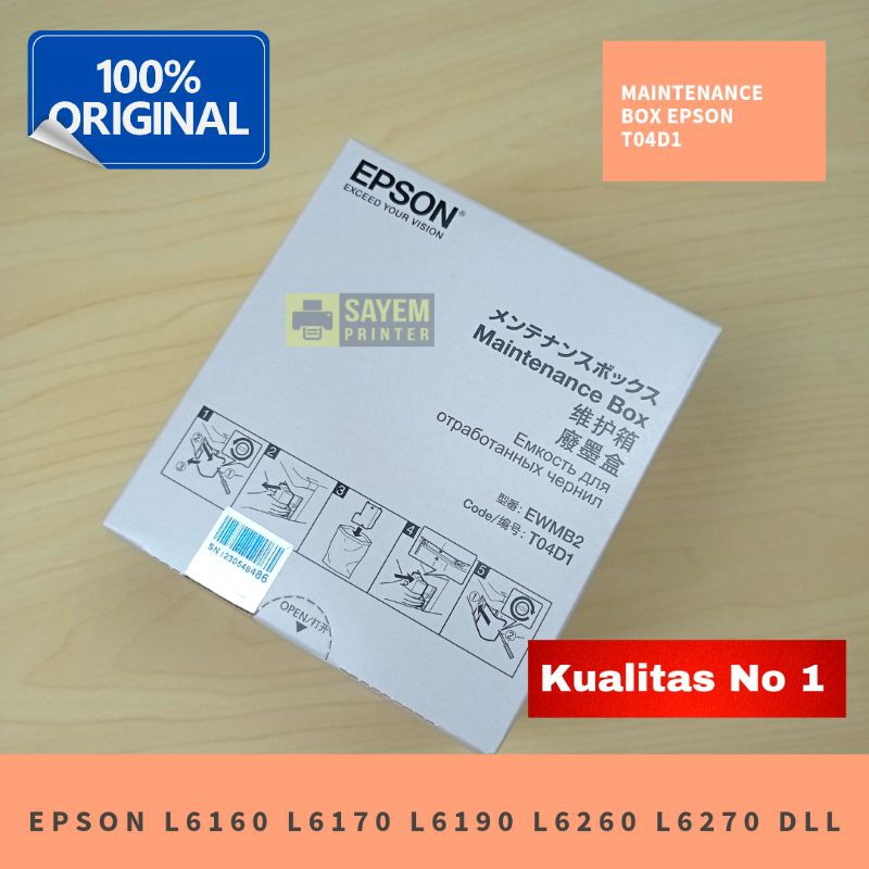 Jual Maintenance Box Epson L6190 L6170 L6160 L6290 L6270 L6260 L6460 ...