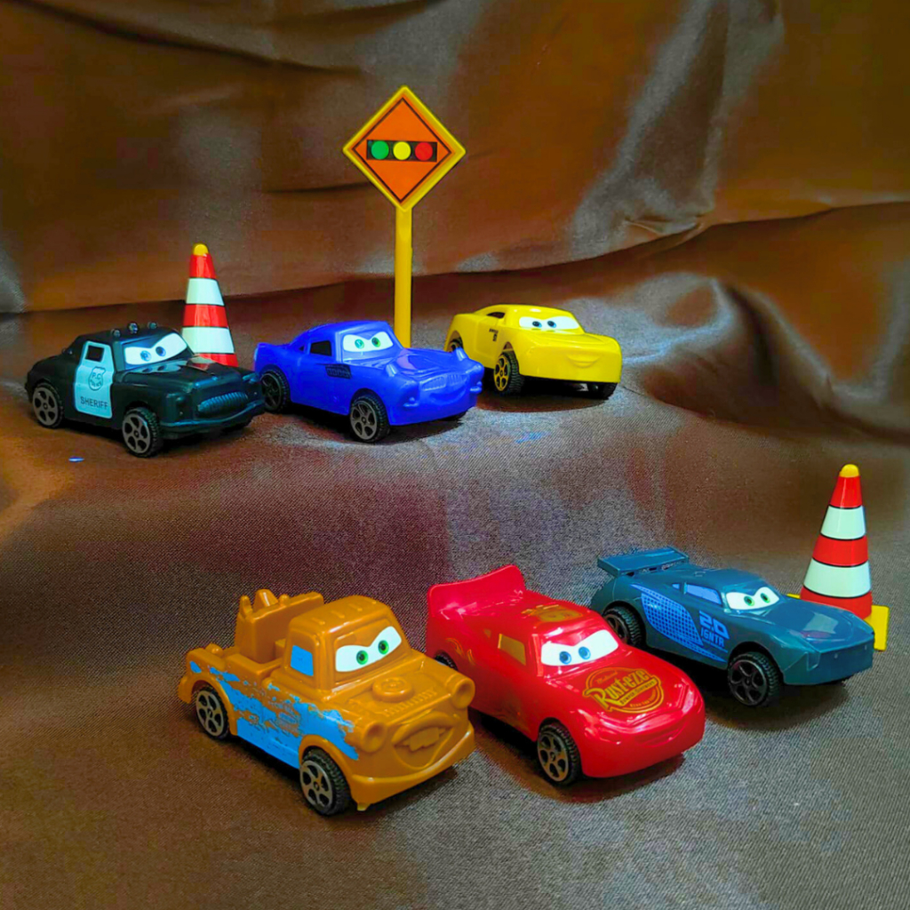 Jual 6 Pcs Cake Topper Figure Hiasan Kue Cars Mobil Balap Mcqueen Anak ...