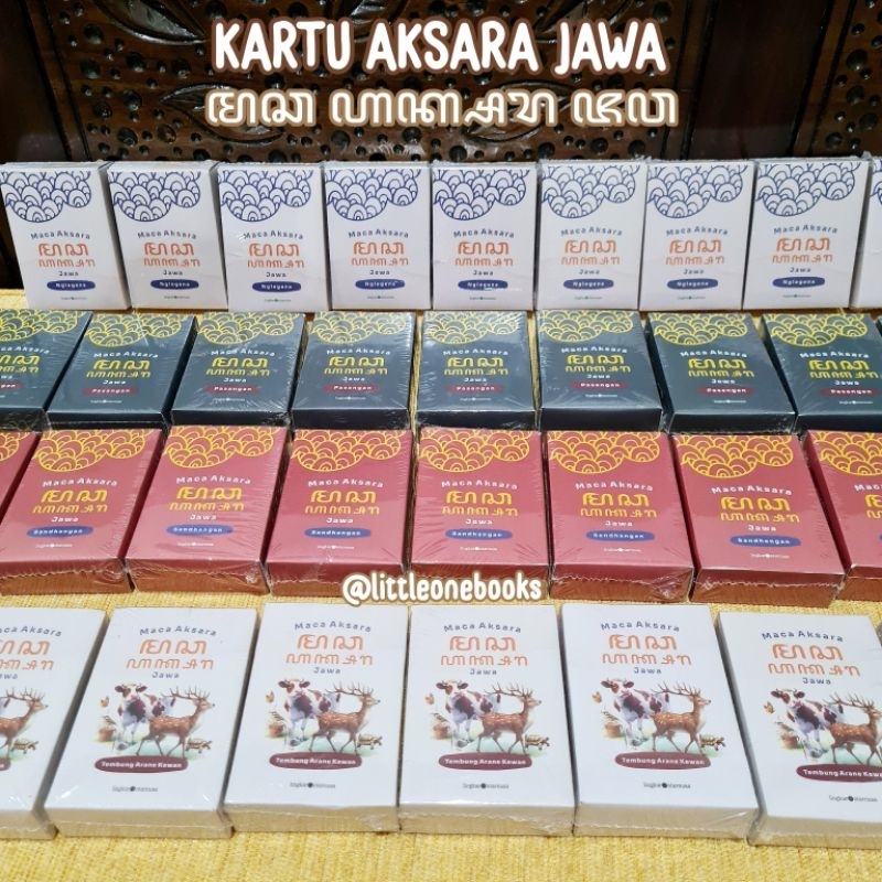 Jual Kartu Maca Aksara Jawa / kartu bahasa jawa / flash card aksara ...
