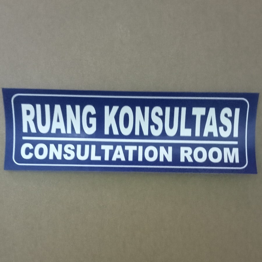 Jual Stiker RUANG KONSULTASI 10X30CM sign rambu k3 | Shopee Indonesia