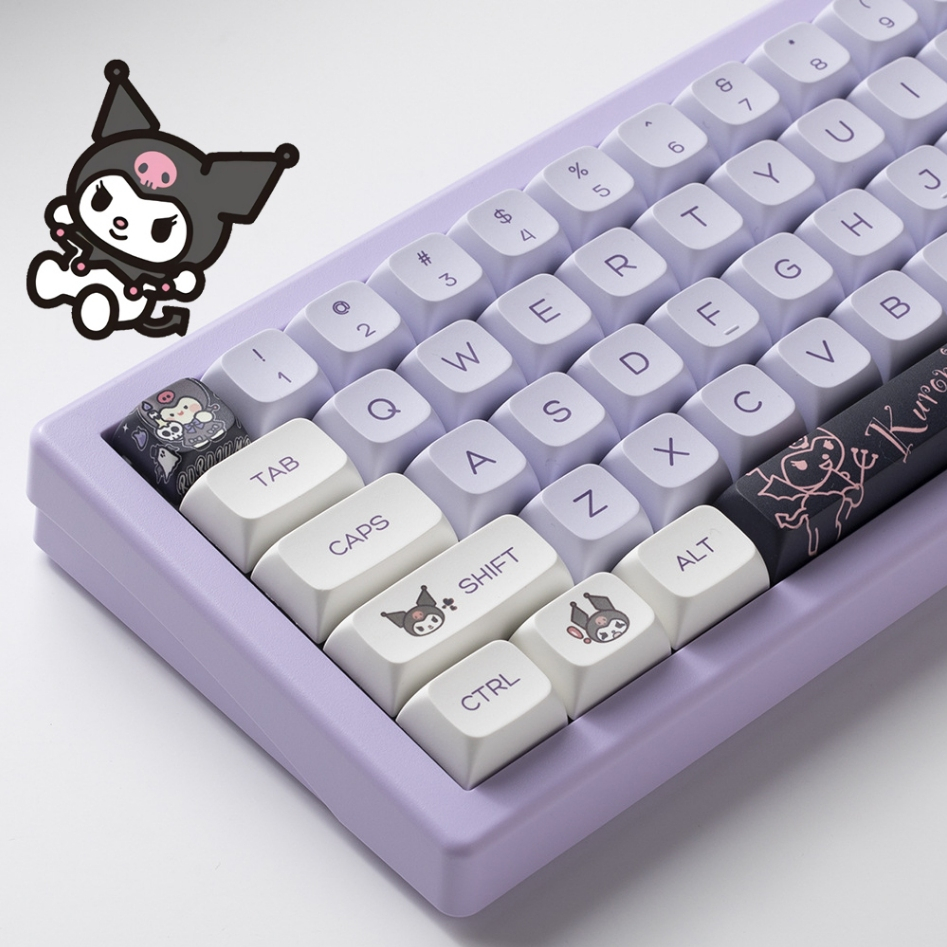 Jual Zifriend Kuromi 146 Key XDA Profile PBT Dye-sublimated Keycaps Set ...