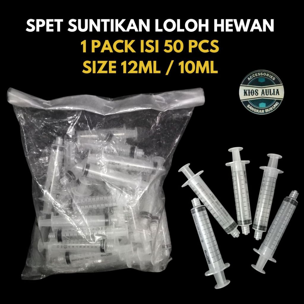 Jual SPET LOLOH SUNTIKAN BEKAS REKONDISI UKURAN 10ML/12ML BURUNG MUSANG ...