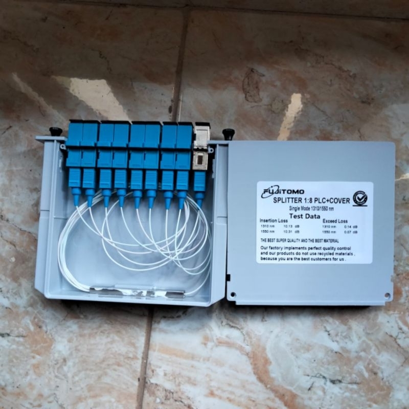 Jual Passive Splitter Box 1:8 FUJITOMO SC UPC | Shopee Indonesia