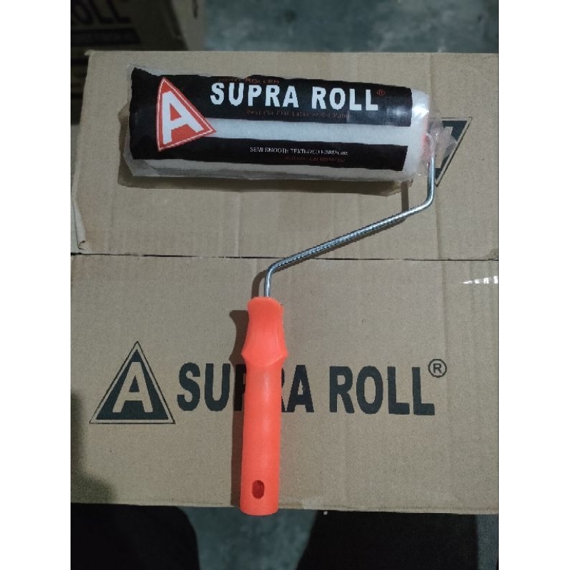Jual Kuas Roll Supra 9 inch Supra Roll include gagang | Shopee Indonesia
