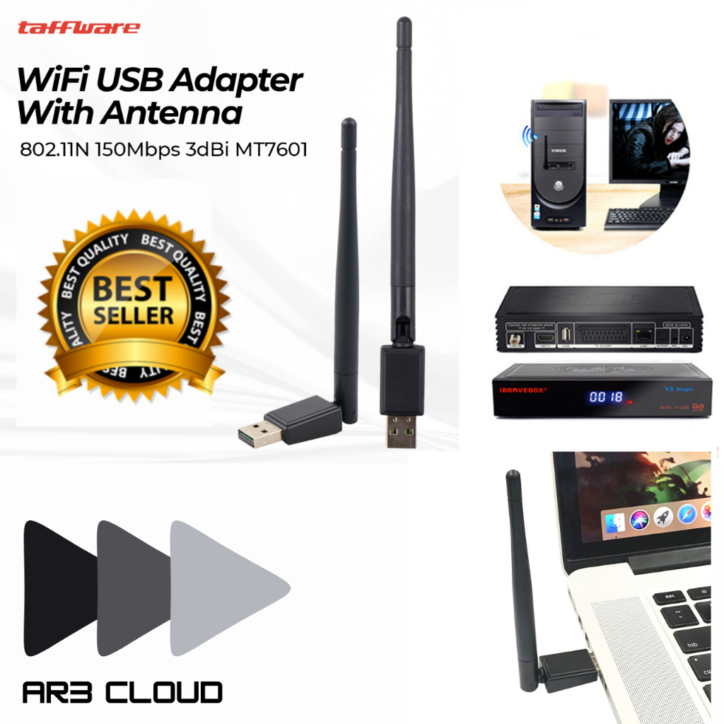 Jual WiFi USB Adapter 802.150Mbps.MT-7601.PC LAPTOP. SET TOP BOX-antena wifi | Shopee Indonesia