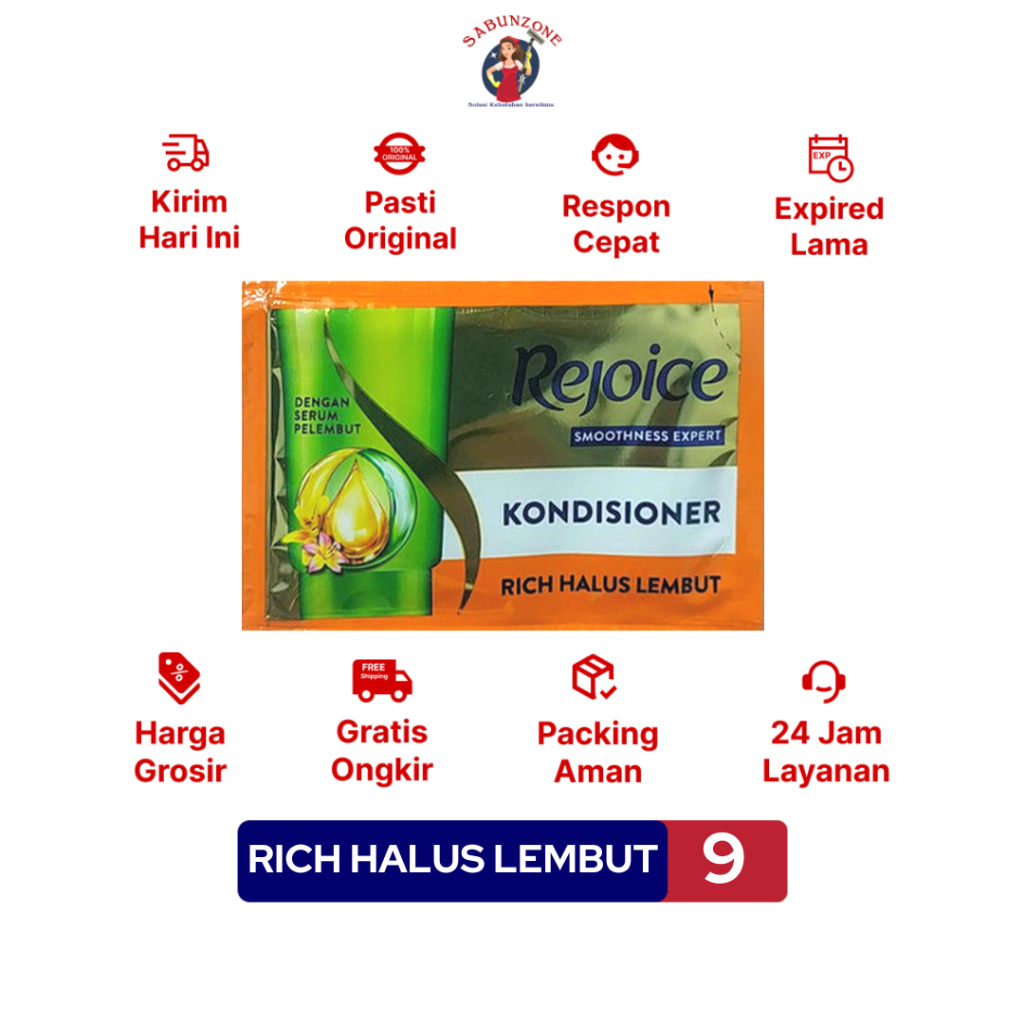 Jual Kondisioner Rejoice Conditioner Rich Sachet 9 ml | Shopee Indonesia