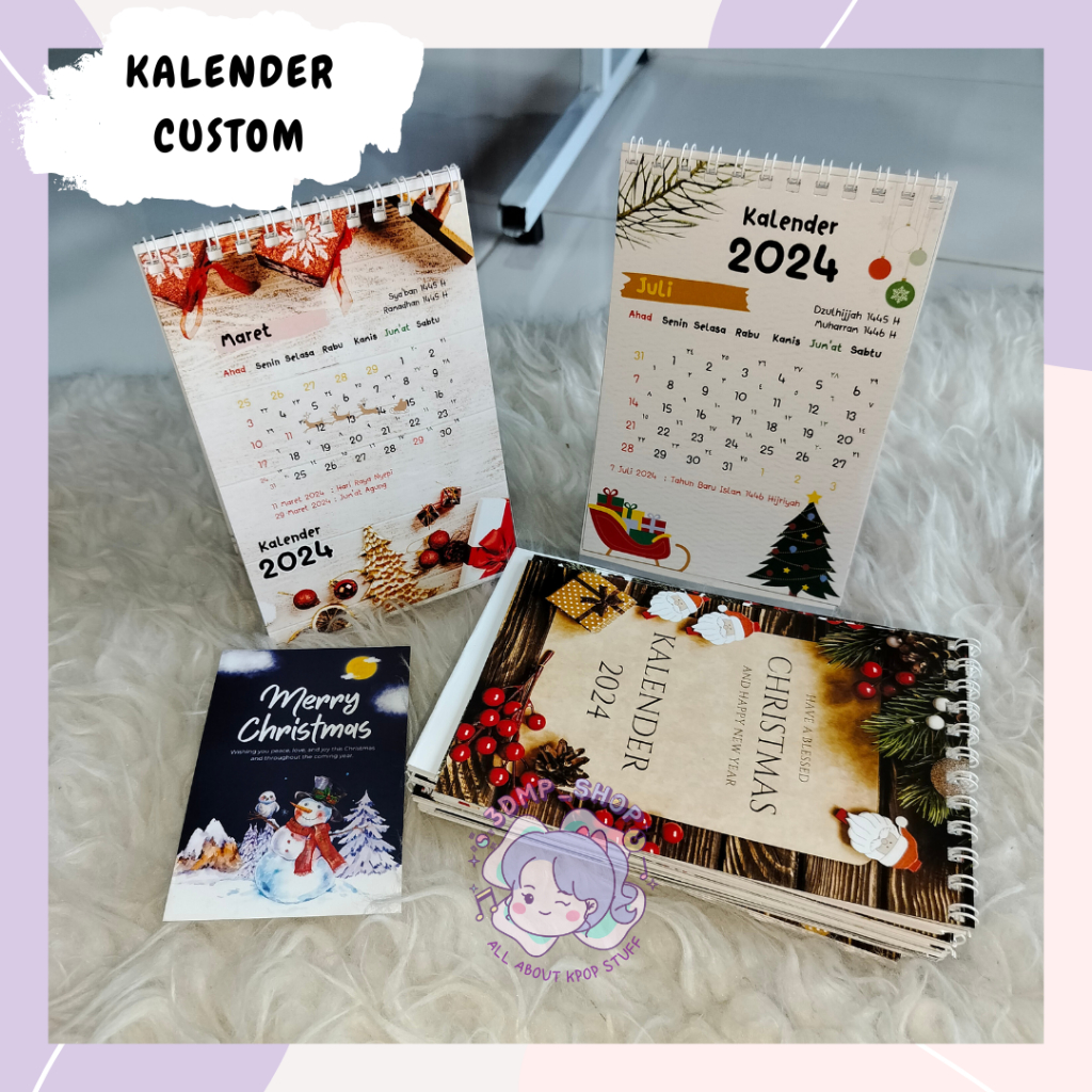 Jual KALENDER DUDUK 2026 A6 HARI NATAL MERRY CHRISTMAS KADO GIFT HADIAH ...
