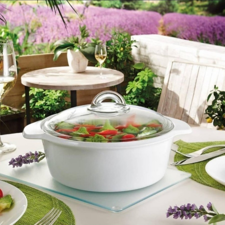 Jual Panci Masak Pot Kaca Luminarc Vitro Casserole White Glass 1,5 ...